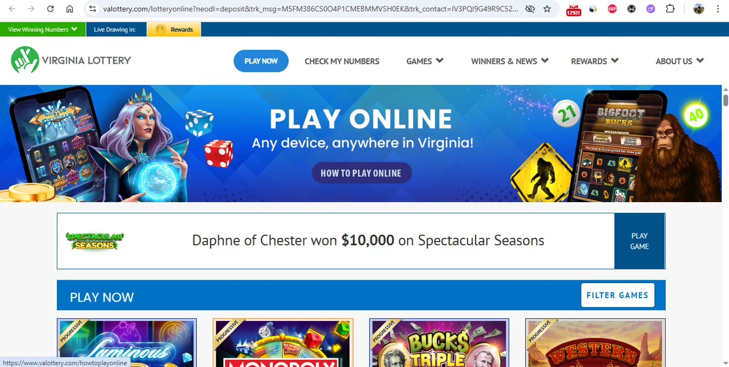 Virginia Lottery Promo Codes - $15 Off Coupons Apr 2025