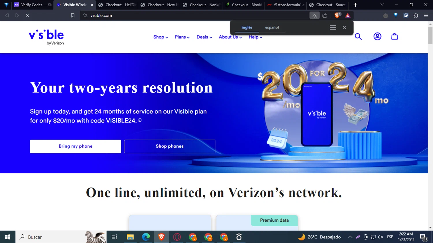 Visible Promo Codes – $20 Off | June 2024