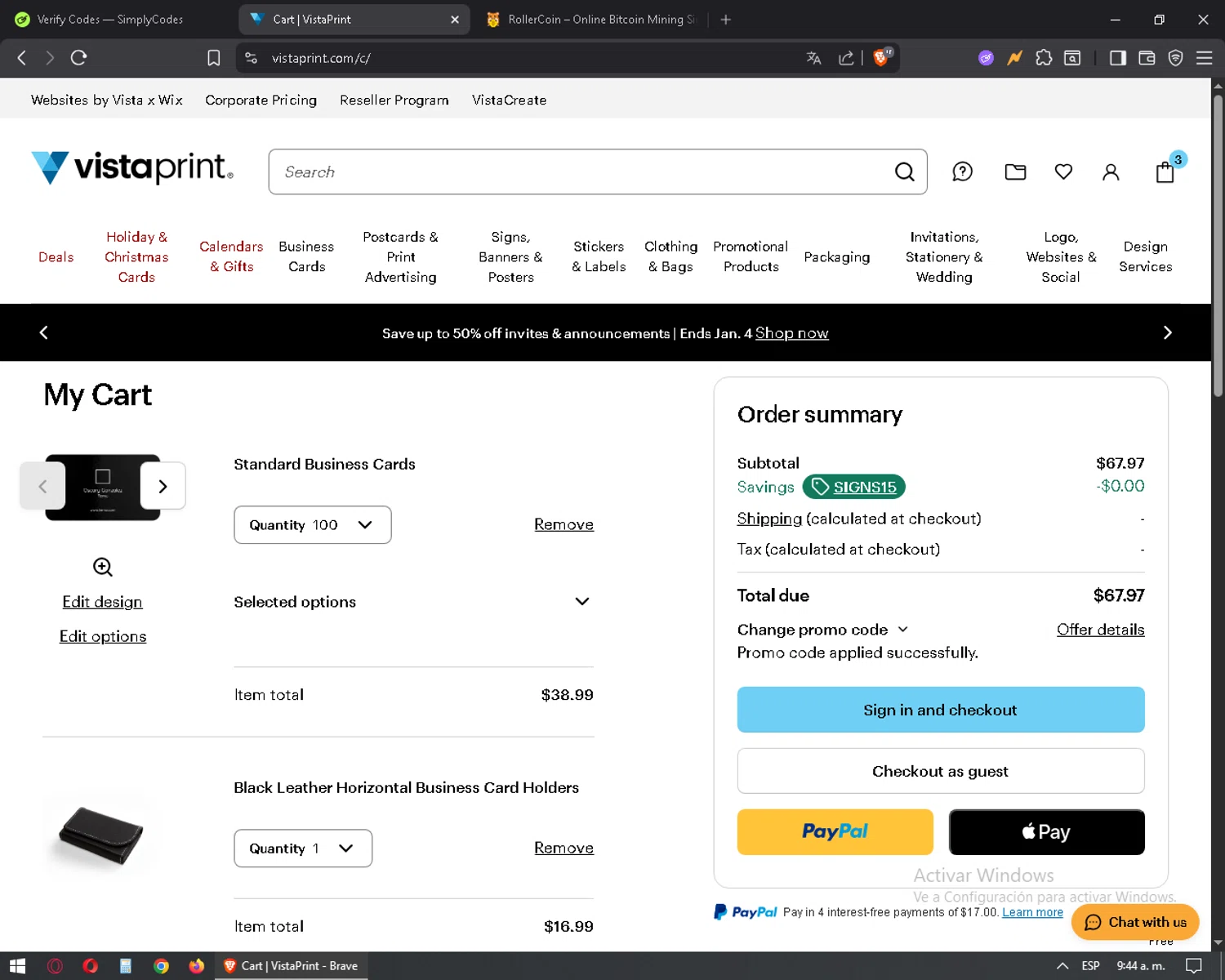 Vistaprint Promo Codes - 15% Off (17 Verified) Jan 2026