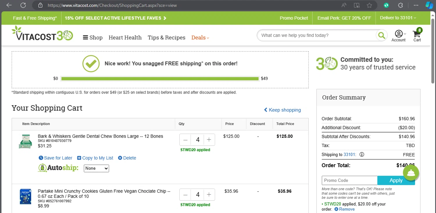 Vitacost Promo Codes – 30% Off | March 2024