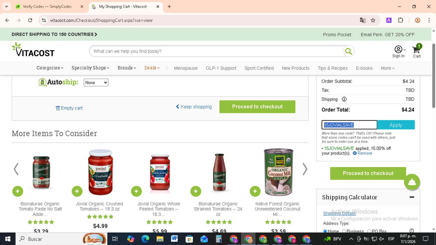 Vitacost Promo Codes - 20% Off (6 Verified) Jan 2026