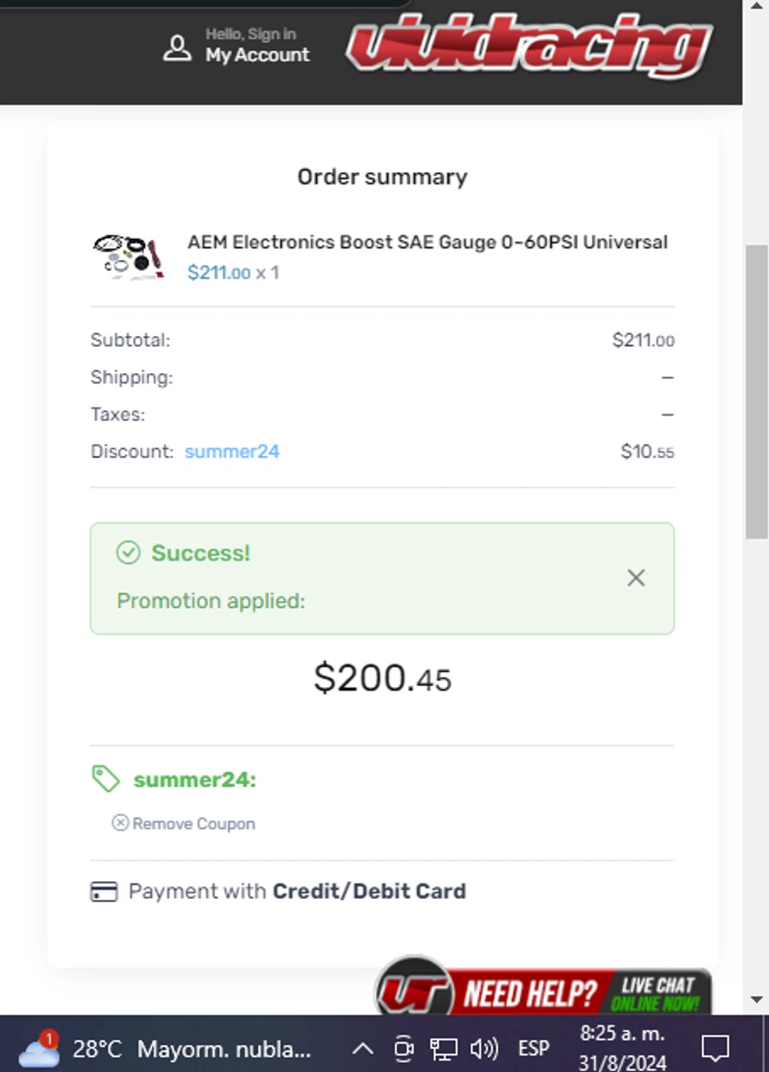 Vivid Racing Coupons - 5% Off | November 2024