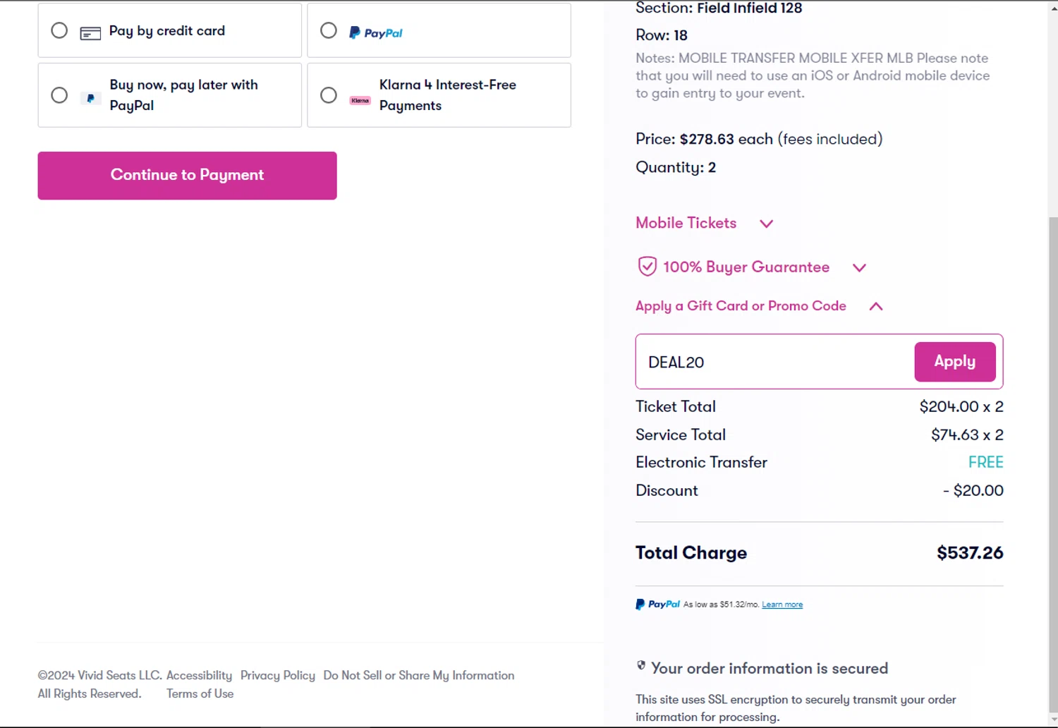 Vivid Seats Promo Codes - $25 Off | October 2024