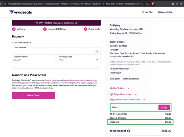 Vivid Seats Promo Codes (2 Verified) - $20 Off Sep 2025
