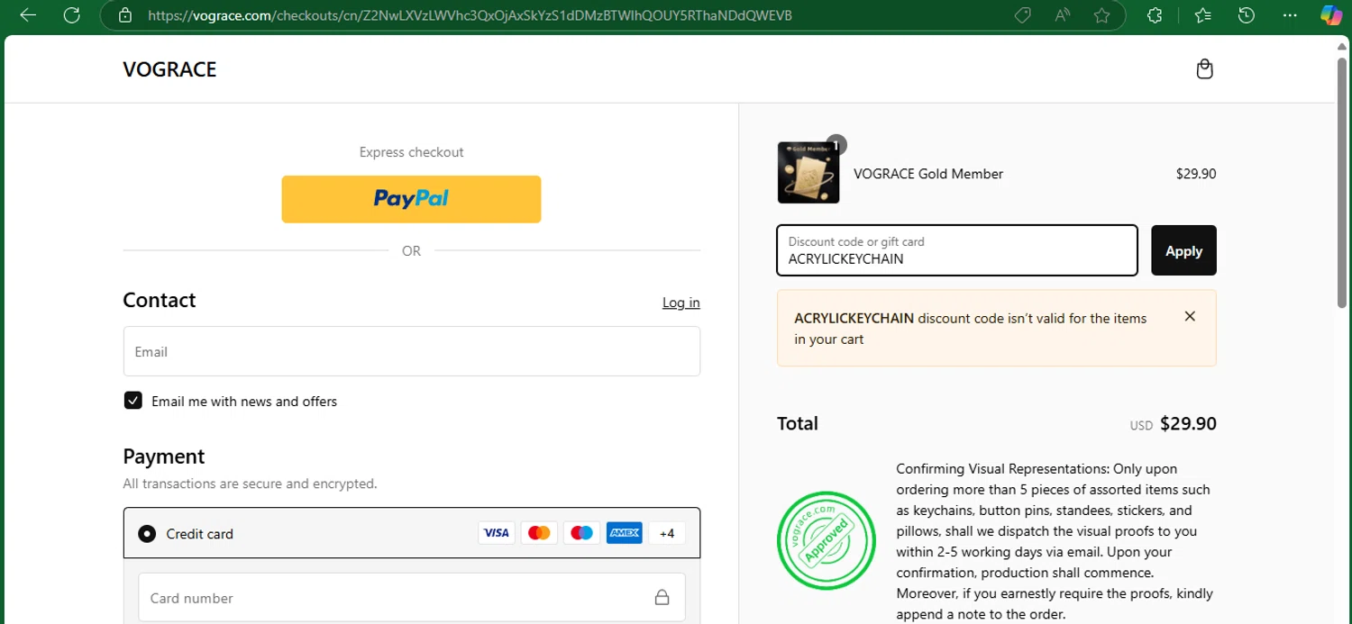 VOGRACE Discount Codes - 5% Off | January 2025
