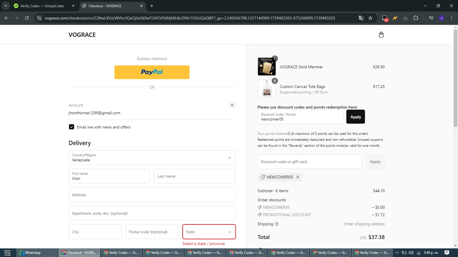 VOGRACE Discount Codes - $5 Off (5 Verified) Sep 2025