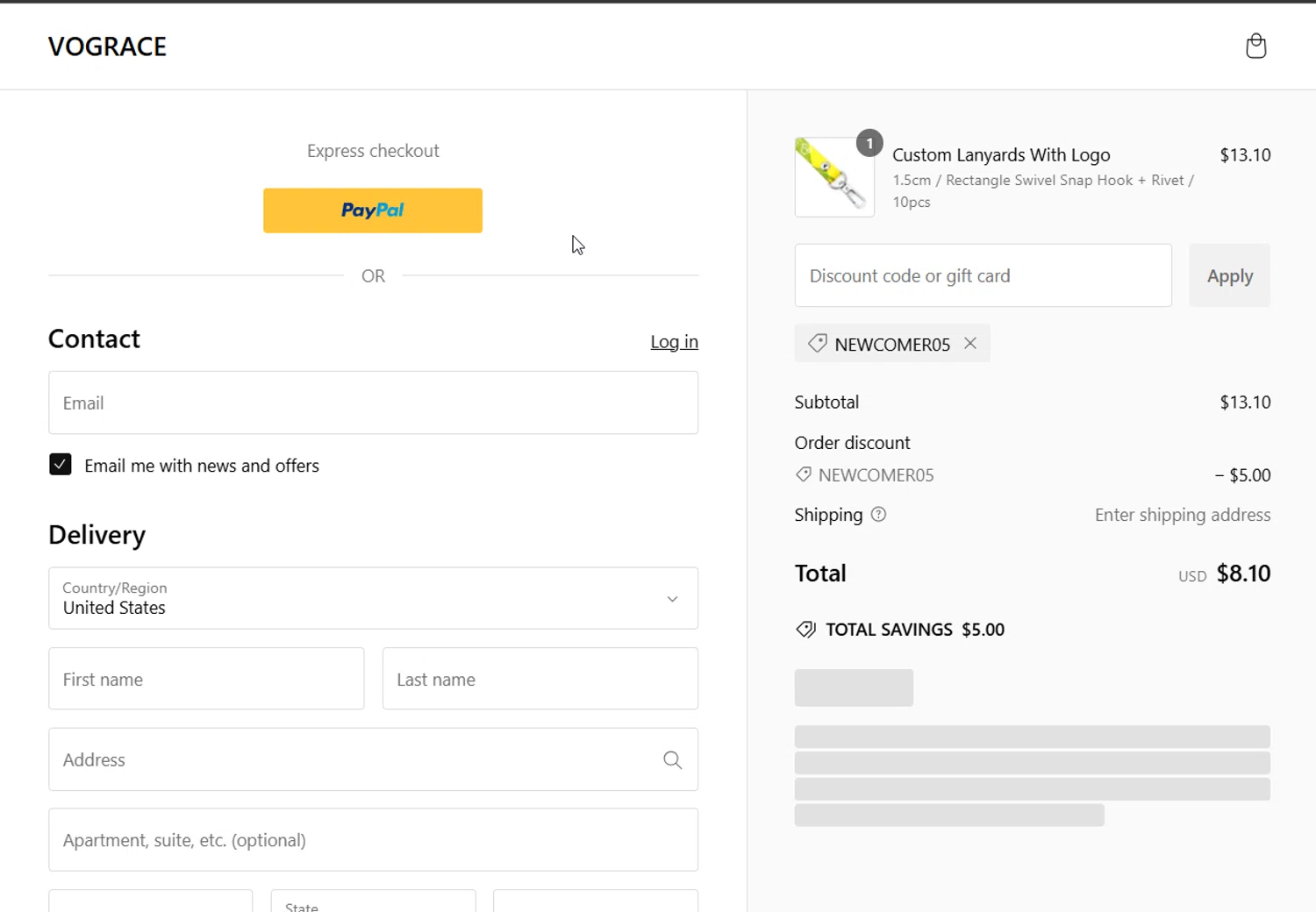 VOGRACE Discount Codes (5 Verified) - $8 Off w/Code Feb 2025