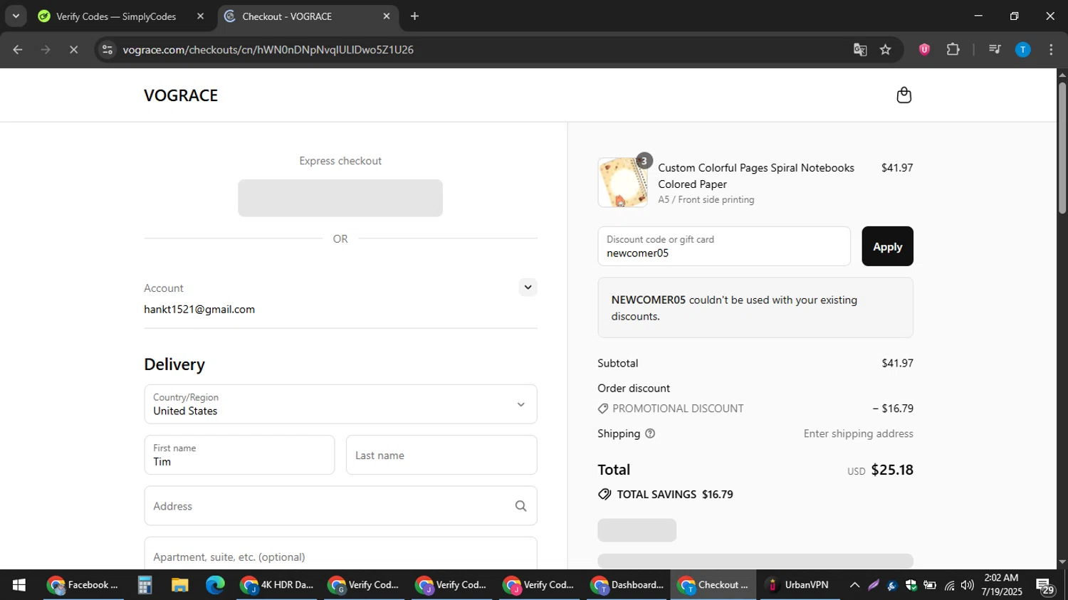 VOGRACE Discount Codes - $5 Off (5 Verified) Sep 2025
