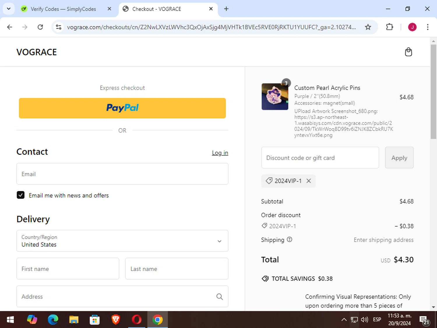 VOGRACE Discount Codes - $5 Off | October 2024