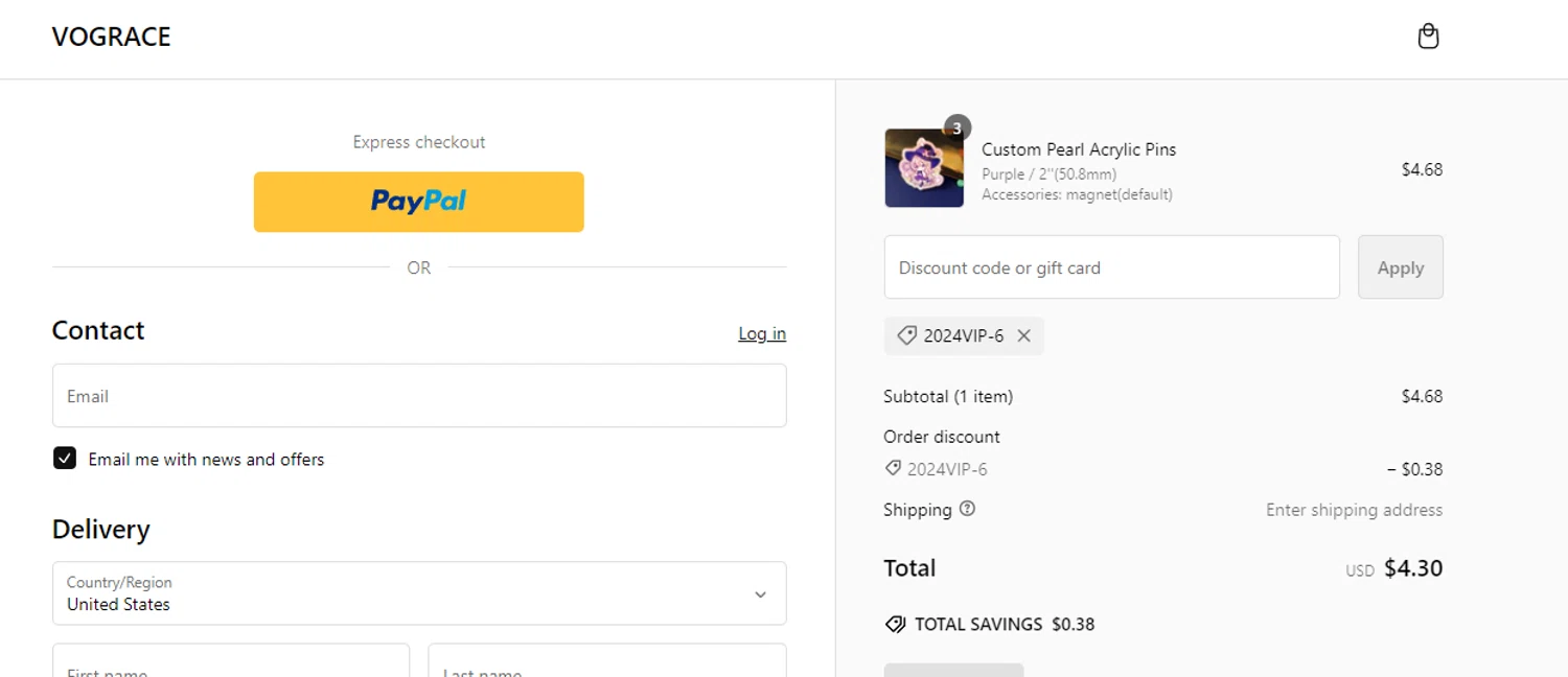 VOGRACE Discount Codes - $5 Off | October 2024