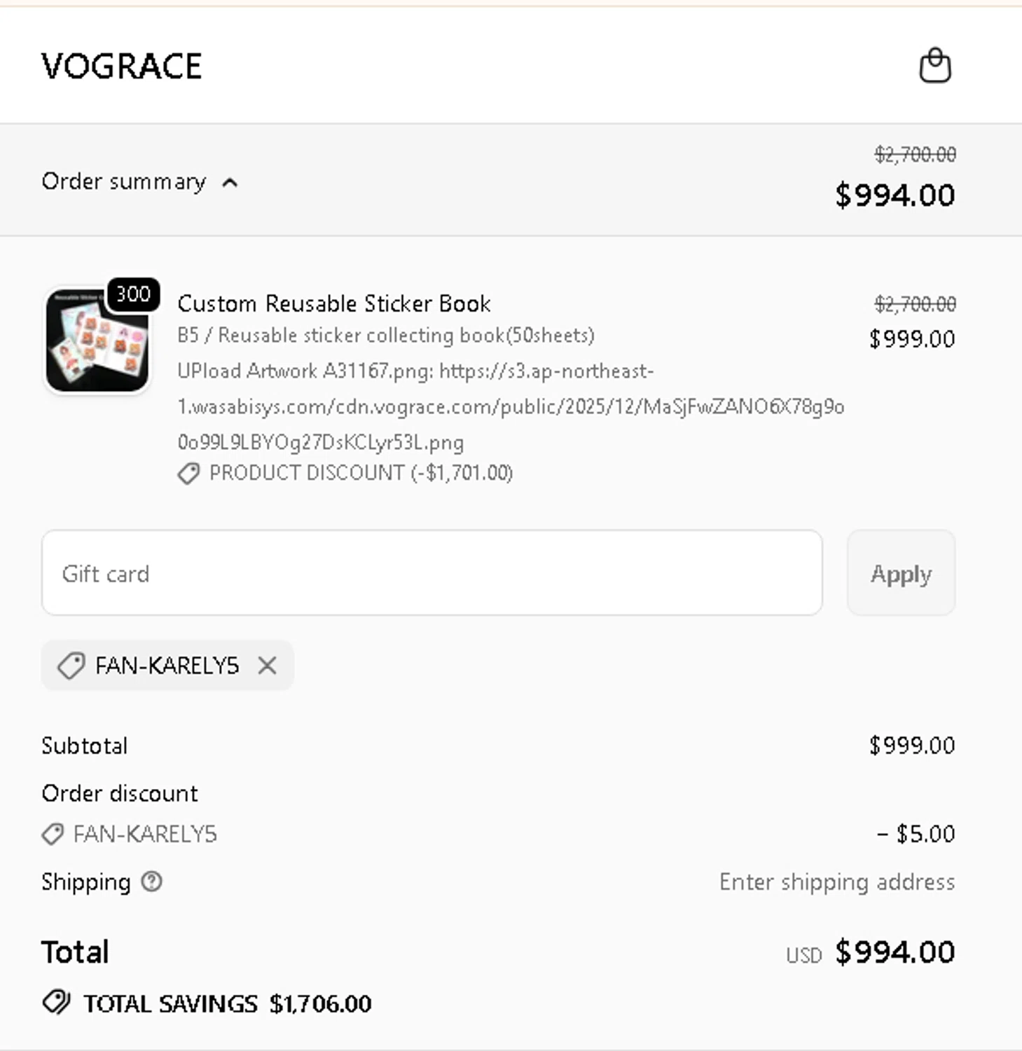 VOGRACE Promo Codes - 5% Off (8 Verified) Dec 2025