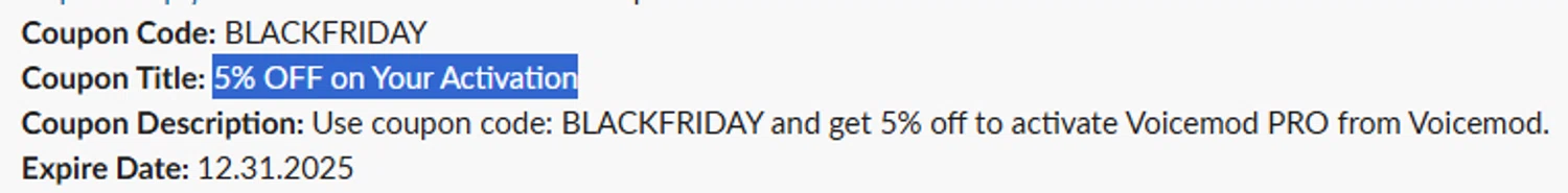 Voicemod Promo Codes - 5% Off | January 2025