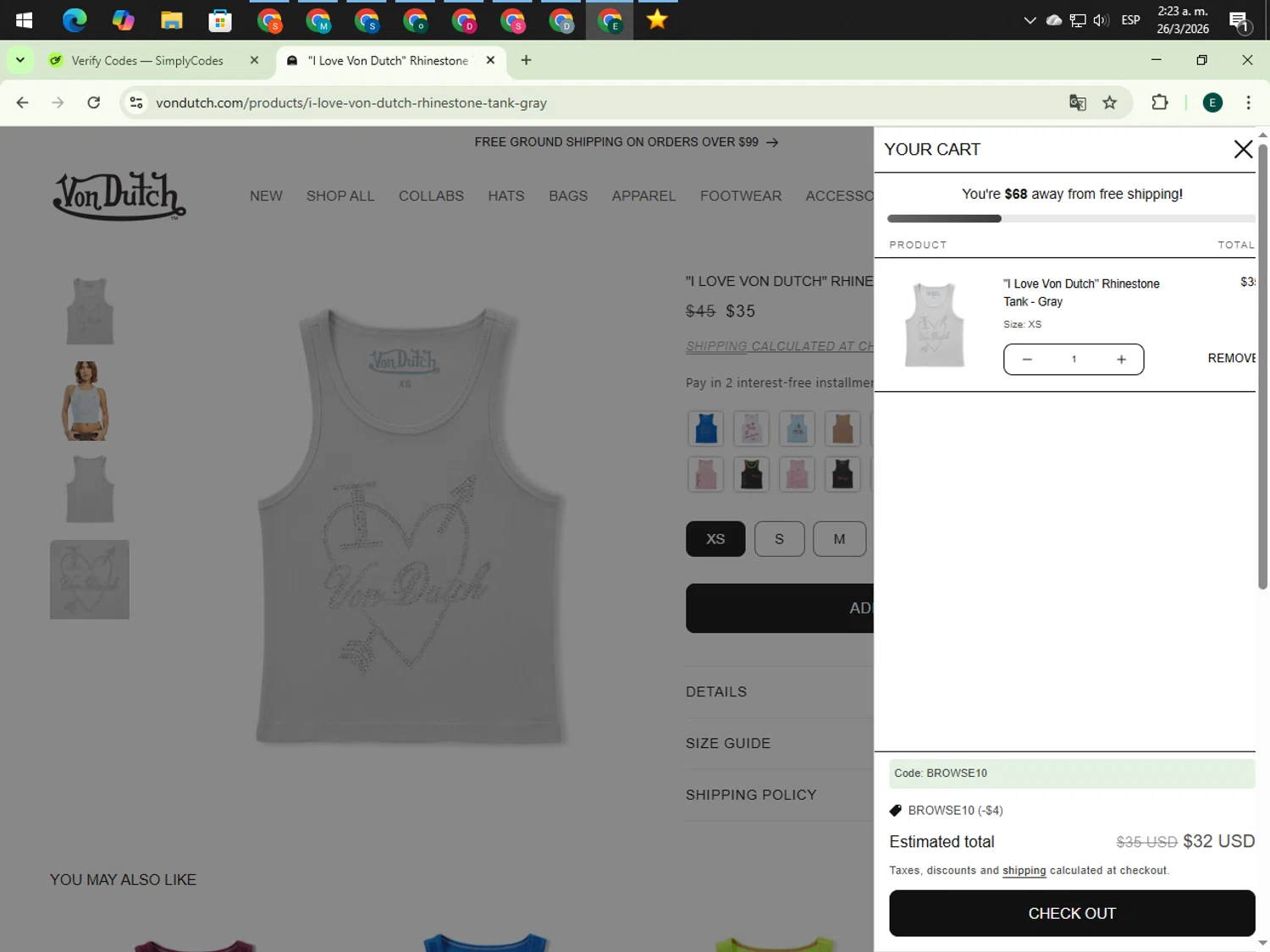 Von Dutch Discount Code