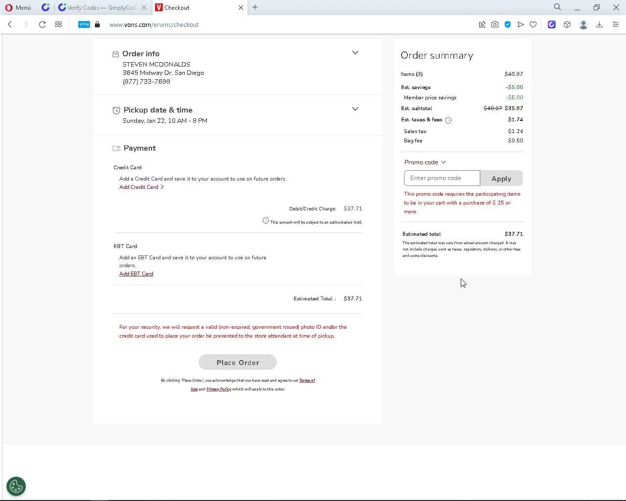 Vons Promo Codes - 15% Off | September 2024