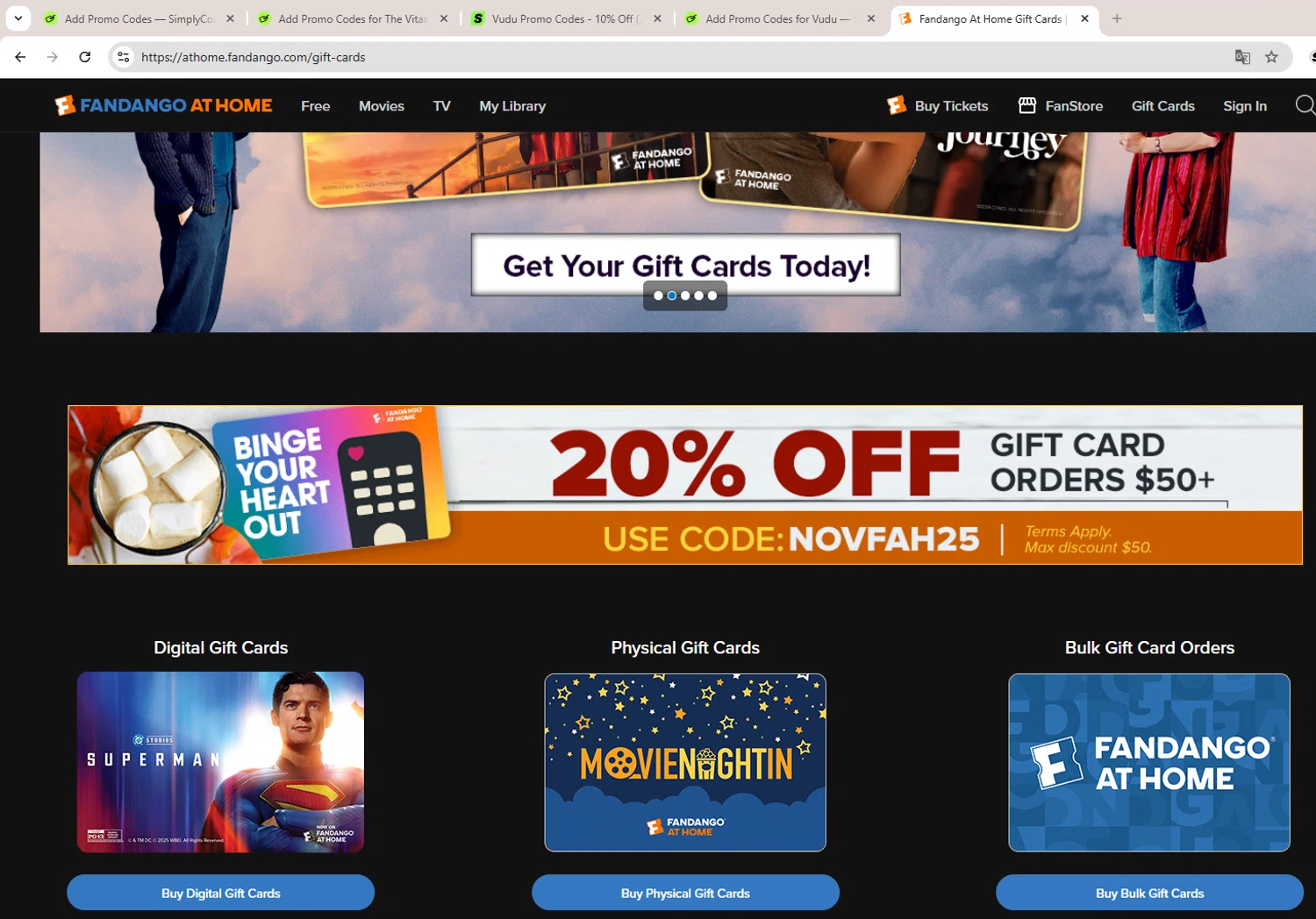 Vudu Promo Codes - 20% Off (3 Verified) Dec 2025