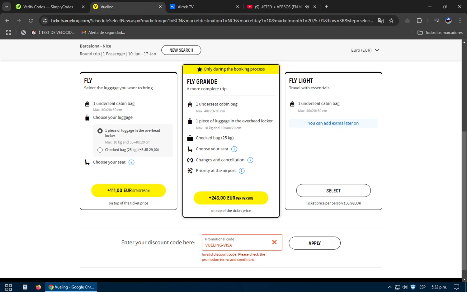 Vueling Promo Codes - 20% Off w/Code Coupons Jan 2026