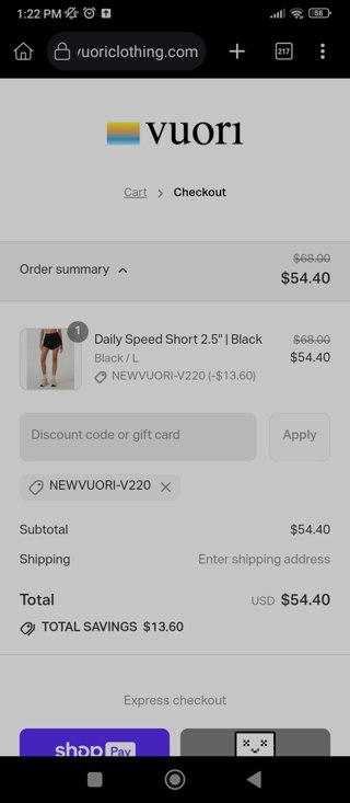 Vuori Promo Codes (1 Verified) - 20% Off w/Code Aug 2025