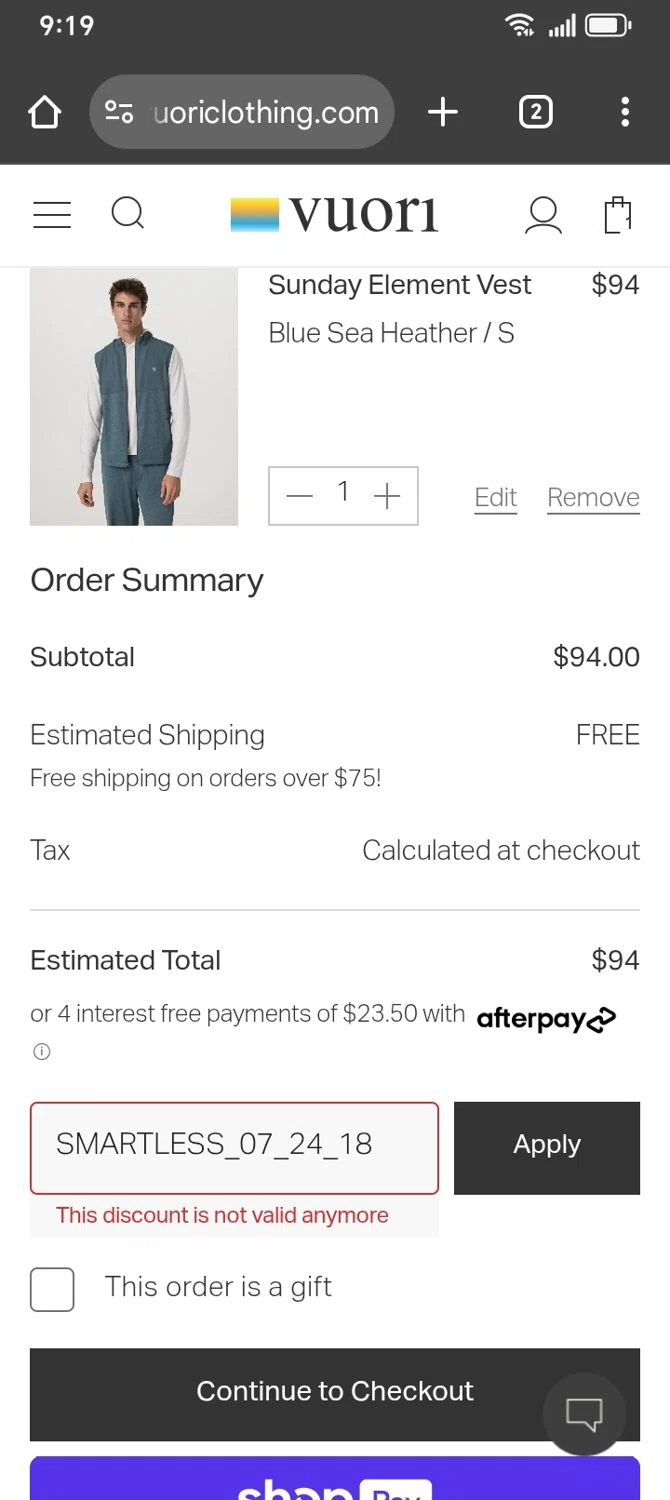 Vuori Promo Codes - 20% Off (1 Verified) Feb 2026