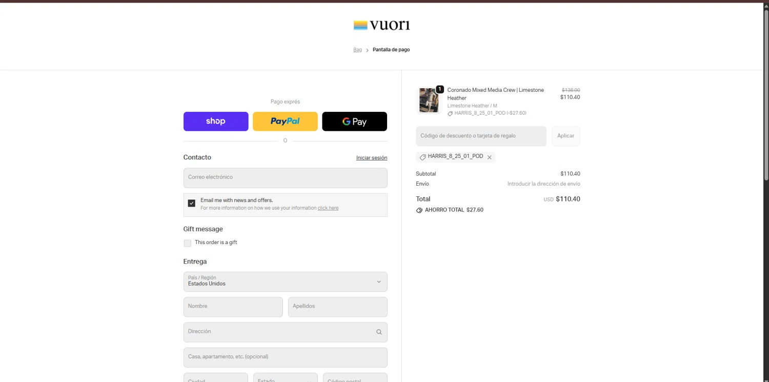 Vuori Promo Codes - 15% Off (2 Verified) Jan 2026