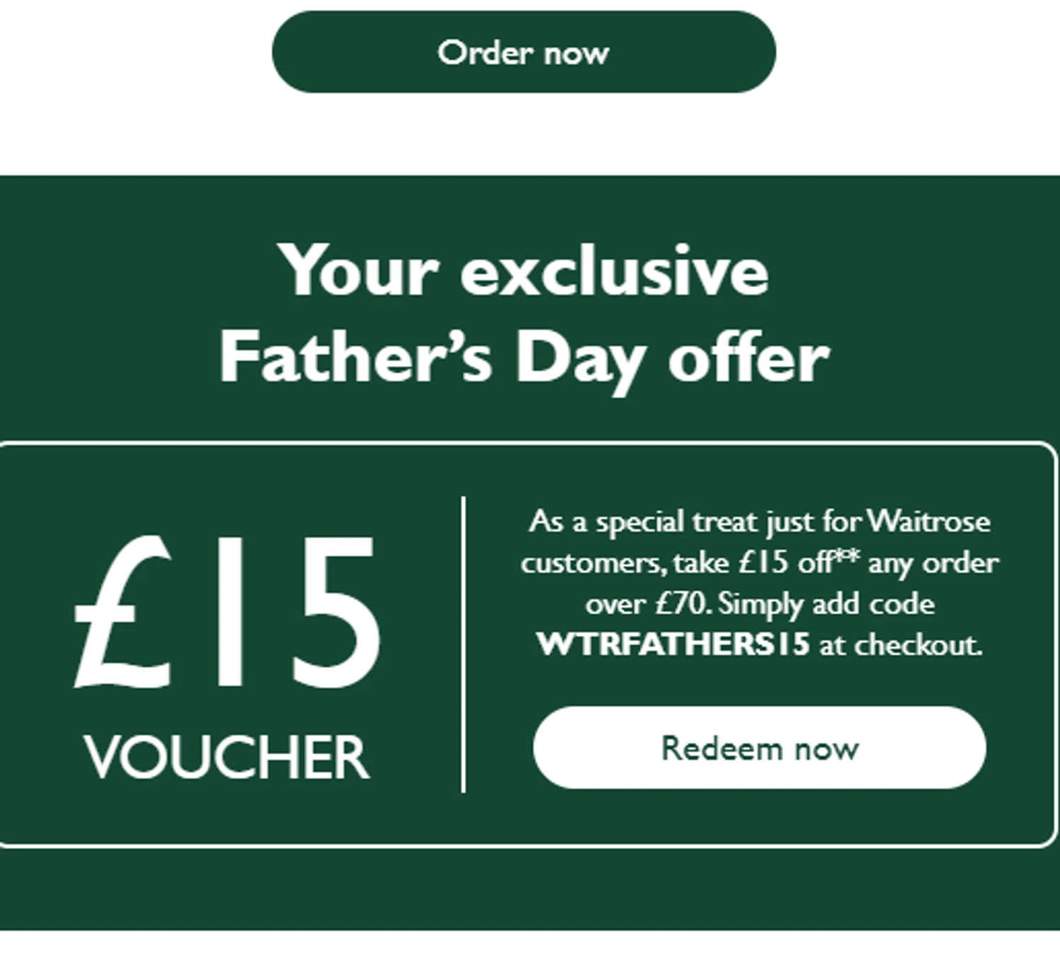 Waitrose Promo Codes - $20 Off Coupons November 2025