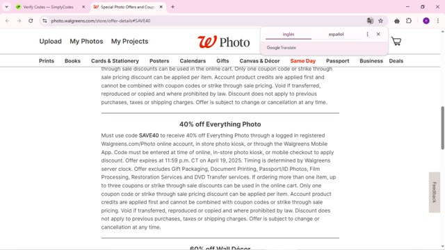 Walgreens Photo Coupon Codes (9 Verified) - 50% Off May 2025