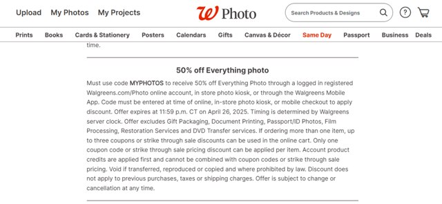 Walgreens Photo Promo Code (10 Verified) - 50% Off May 2025