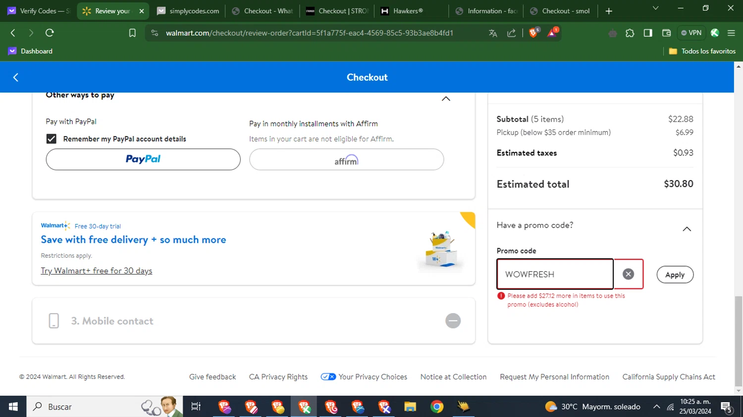 Walmart Grocery Promo Codes - $10 Off Coupons Jan 2025