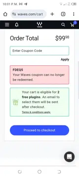 Waves Audio Promo Codes - 25% Off (2 Verified) Apr 2026