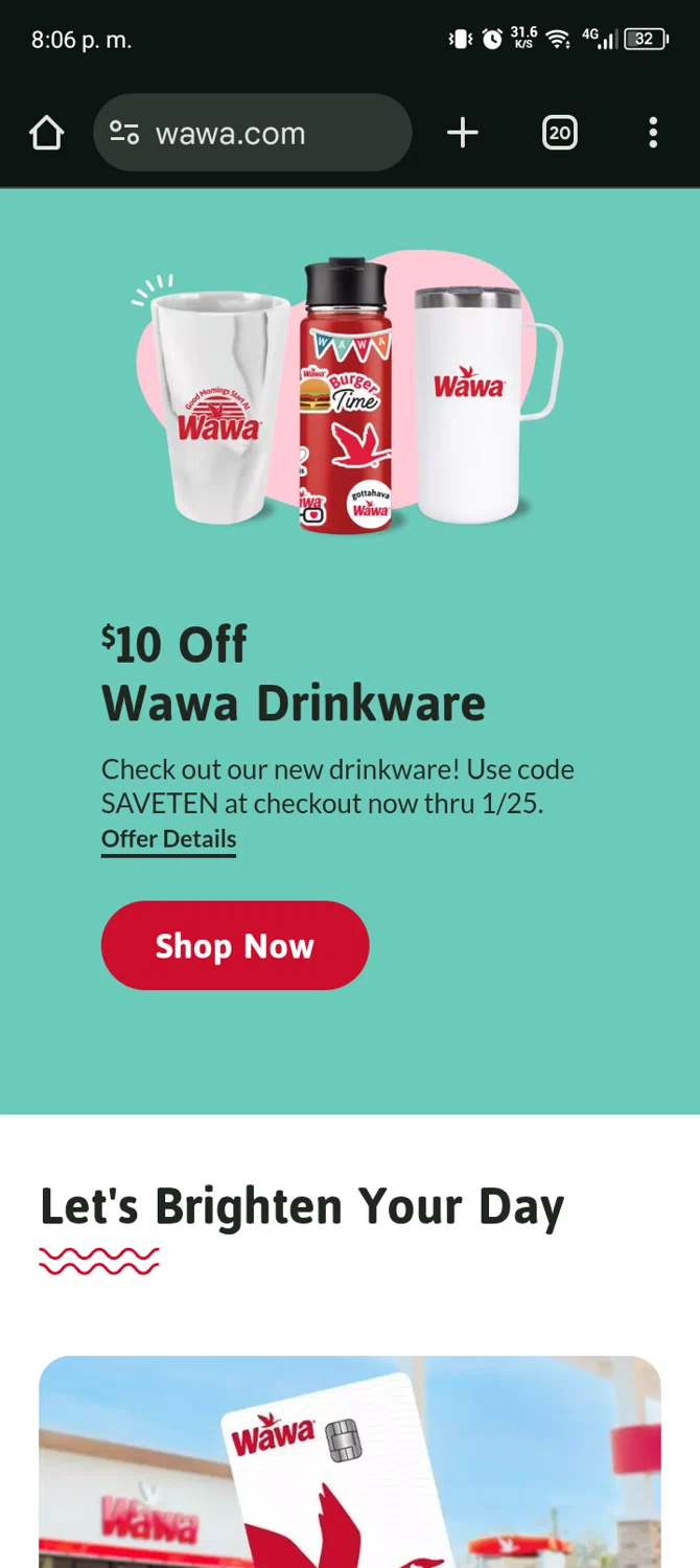Wawa Promo Codes - $10 Off (1 Verified) Feb 2026