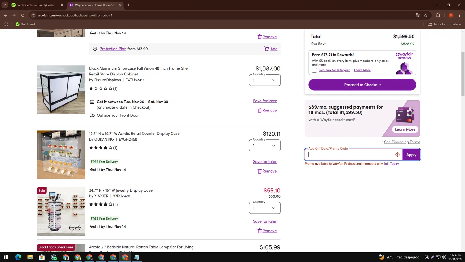 Wayfair Coupons - $50 Off | December 2024