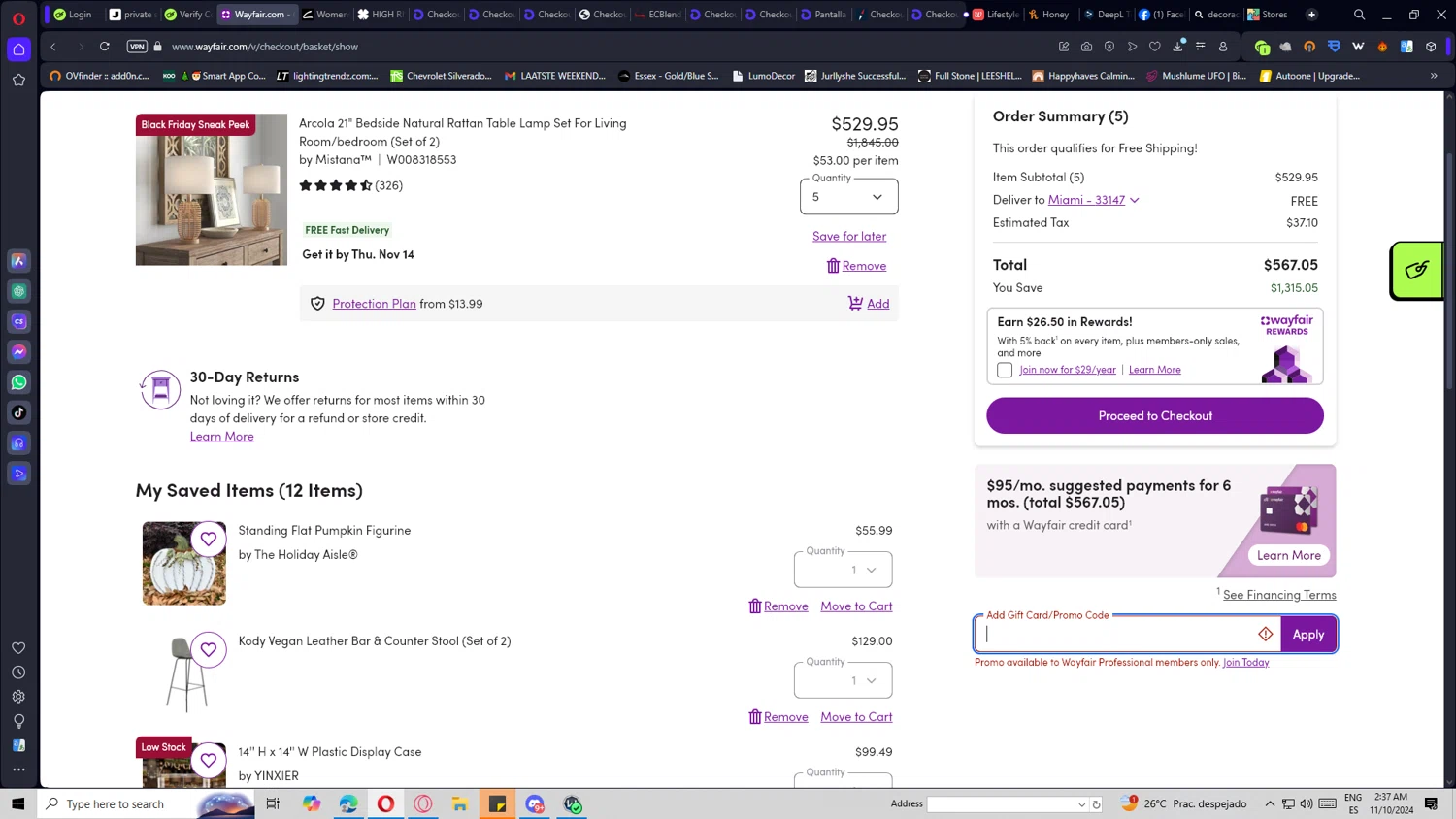 Wayfair Coupons & Cyber Monday 2024 Deals - $50 Off