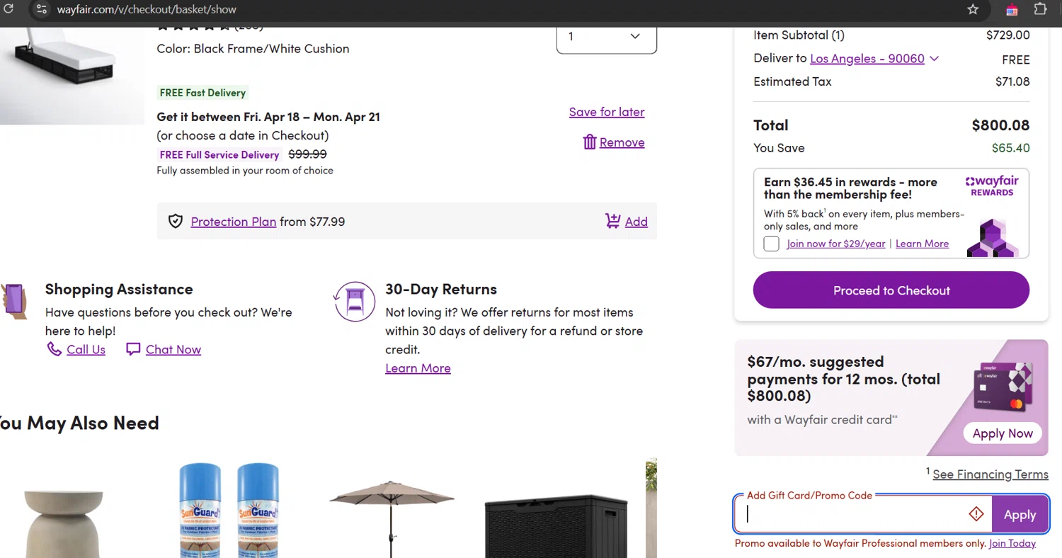 Wayfair Promo Codes (3 Verified) - 25% Off Sitewide Apr 2025