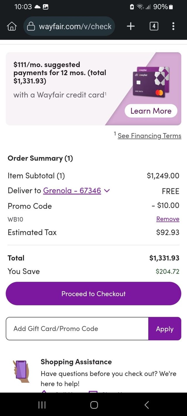 Wayfair Coupons - $50 Off | November 2024