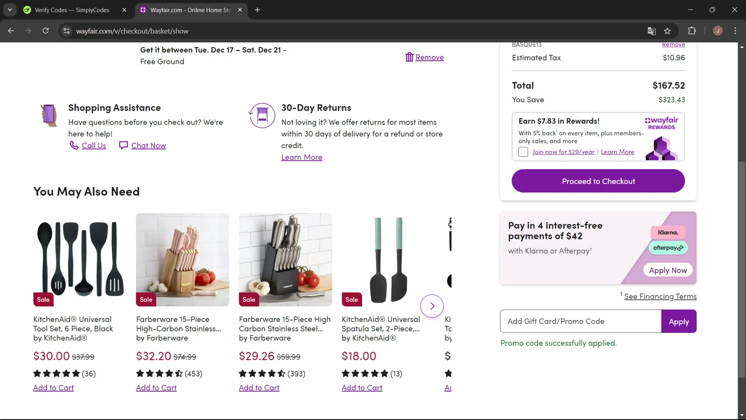 Wayfair Coupons - $50 Off | December 2024