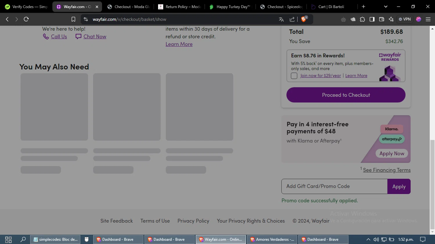 Wayfair Coupons - $50 Off | December 2024