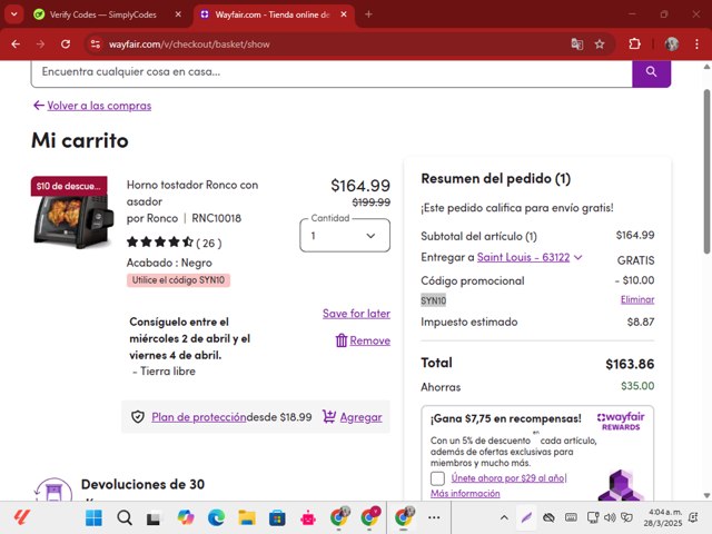 Wayfair Promo Codes (2 Verified) - $20 Off w/Code Apr 2025
