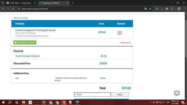 WebCE Coupon Codes (2 Verified) - $5 Off Sitewide Mar 2025