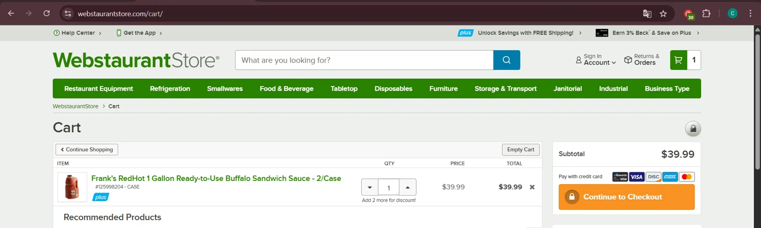 Webstaurant Store Promo Codes - 10% Off Oct 2025