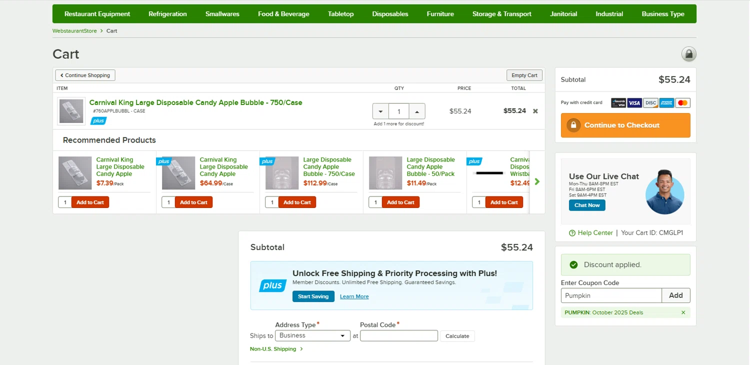 Webstaurant Store Promo Codes - 10% Off Oct 2025