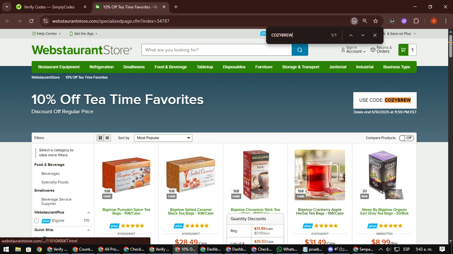 Webstaurant Store Promo Codes - 10% Off Oct 2025