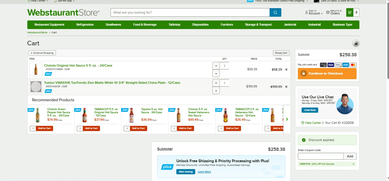 Webstaurant Store Promo Codes - 50% Off Oct 2025