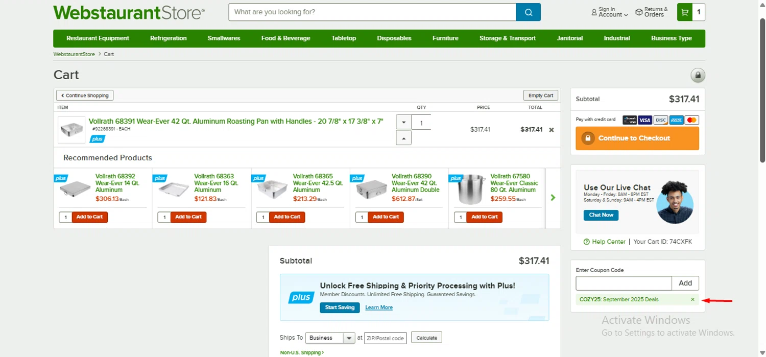 Webstaurant Store Promo Codes - 15% Off Oct 2025