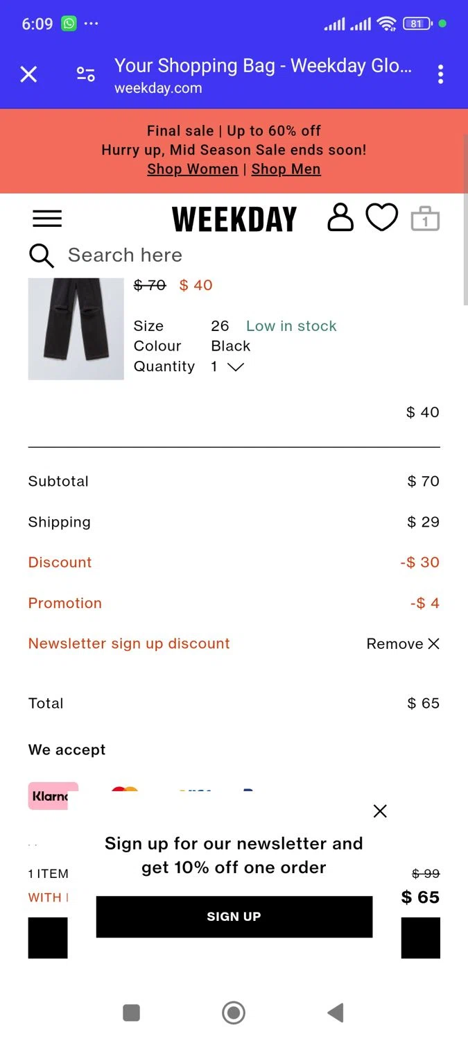 Weekday Discount Codes - 10% Off | January 2025