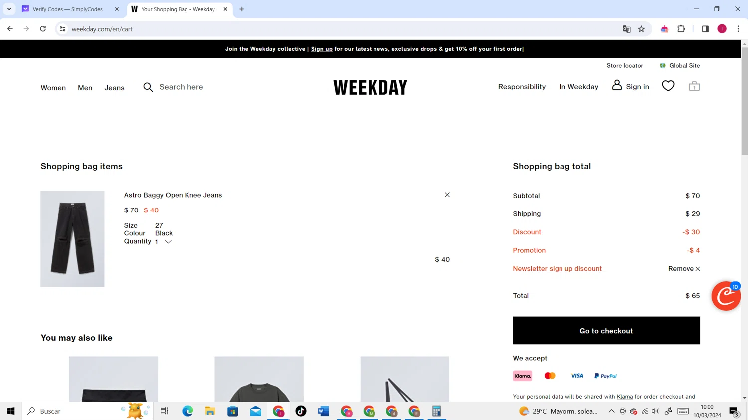 Weekday Discount Codes - 10% Off | January 2025