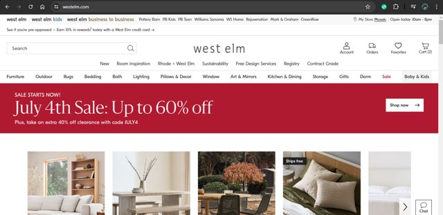 West Elm Promo Codes - 20% Off Coupons Sep 2025