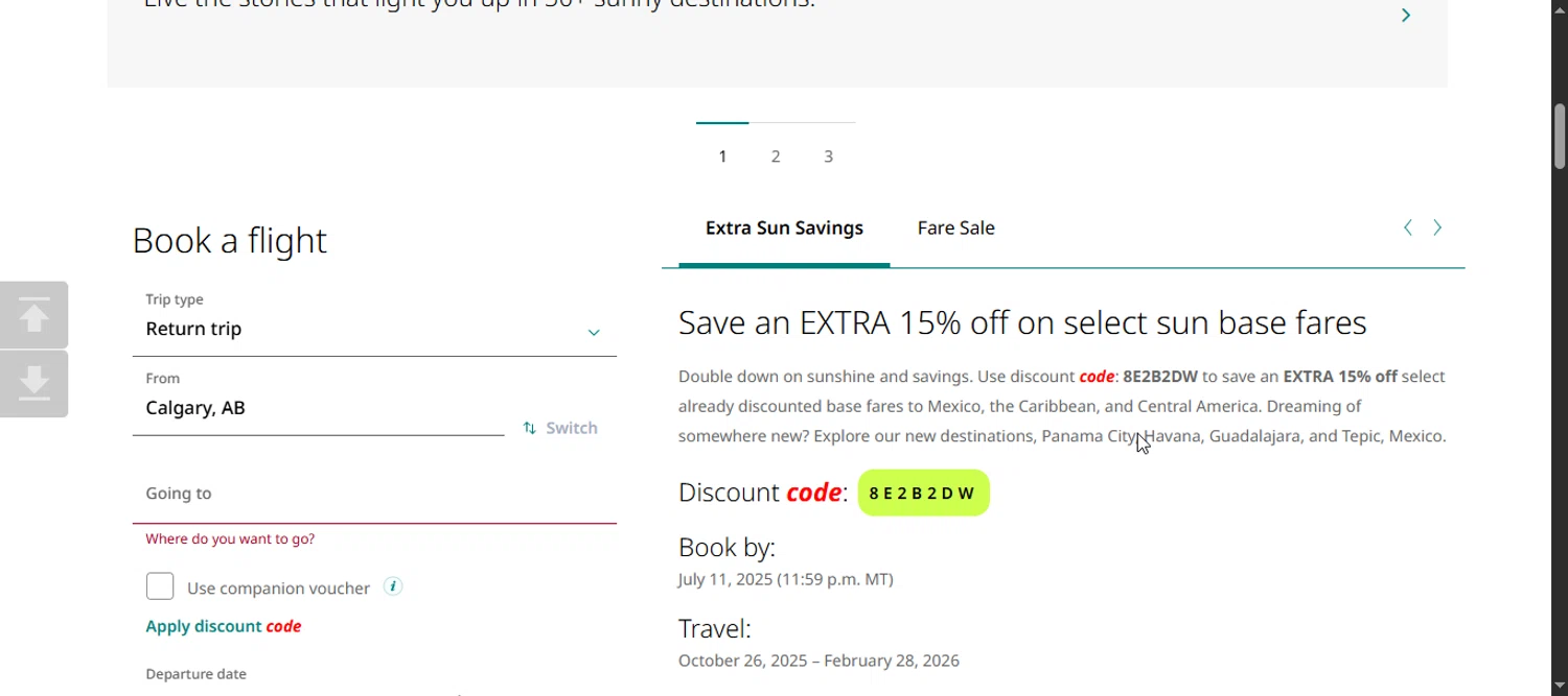WestJet Promo Codes - 10% Off Coupons Sep 2025