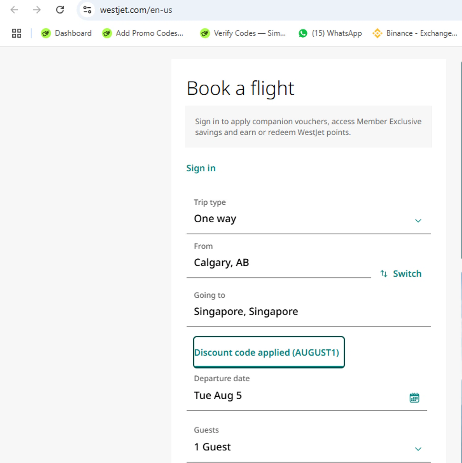 WestJet Promo Codes - 10% Off Coupons Oct 2025