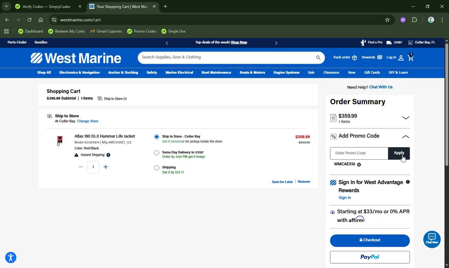 West Marine Promo Codes (3 Verified) - $10 Off Oct 2025
