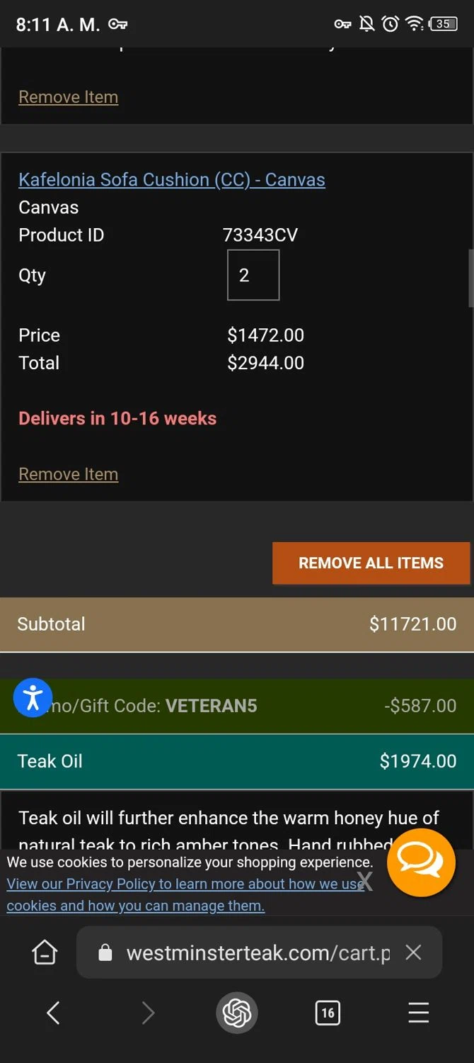 Westminster Teak Promo Codes - 5% Off | November 2024