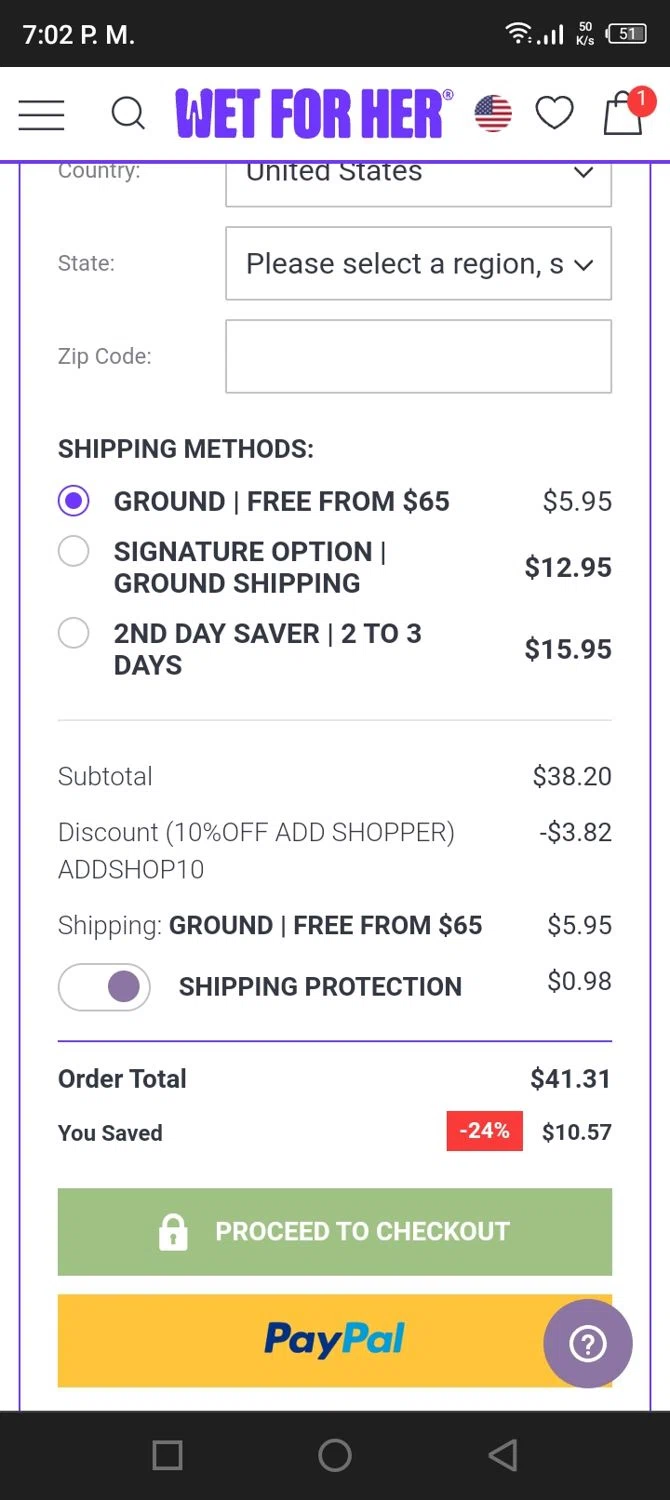 Wet For Her Promo Codes – 50% Off | June 2024